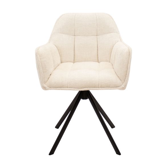 Kick swivel chair Luc - Crème
